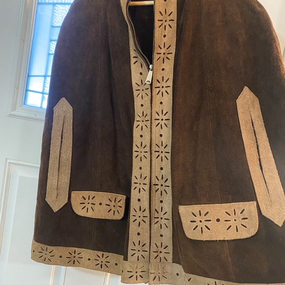 Just Leather | Jackets & Coats | 0 Leather Vintage Poncho Cape | Poshmark